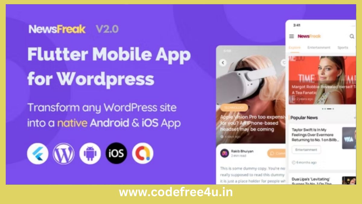 - Wordpress Themes, Android Scripts, SAAS and more